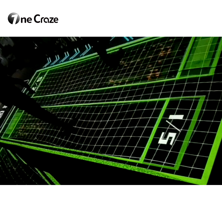 Athletic game with interactive floor projection - Onecraze floor Map