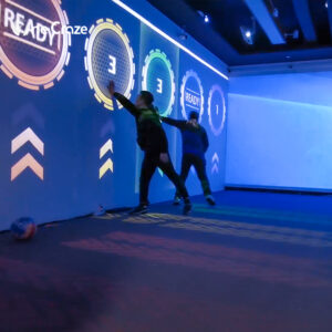 Immersive sport theme interactive projection - indoor motion game