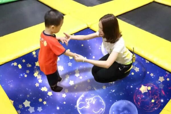 Best interactive Trampoline Park with Immersive Projection Games