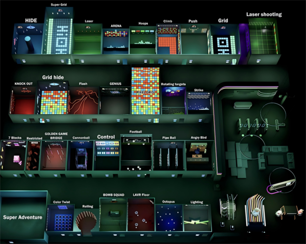 Interactive Sports Pods Simulator Layout and Design Plans 2025